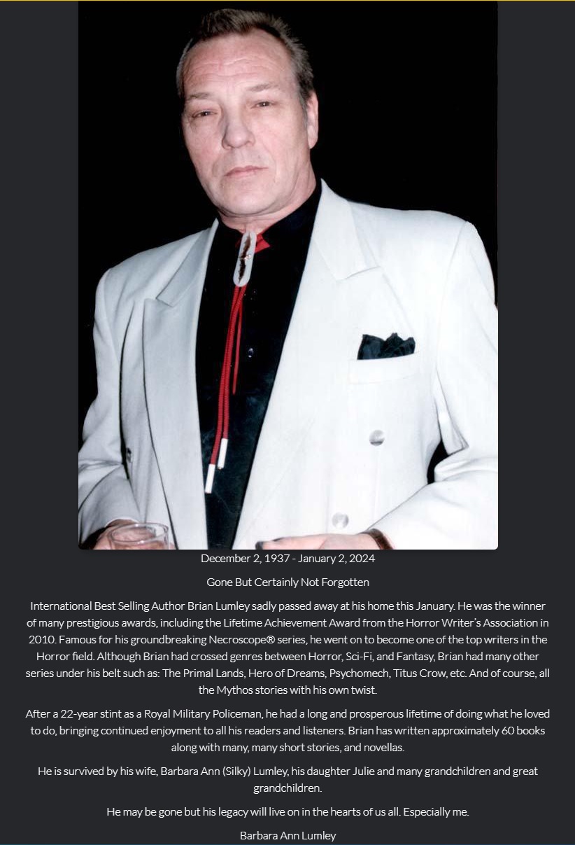 Necroscope – In Memory of Brian Lumley And The Dark Legacy He Left ...